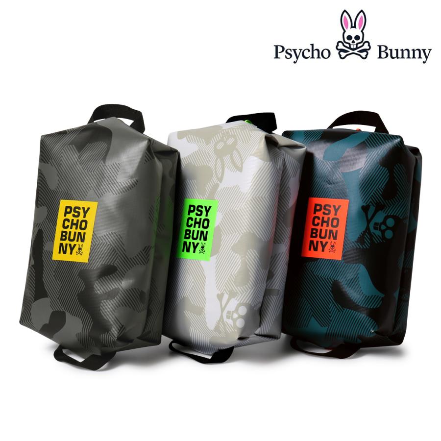 サイコバニー ゴルフ ポーチ ラウンドポーチ カートポーチ ゴルフポーチ ターポリンCAMO メンズ レディースPBMG2SE4 Psycho Bunny│メッシュポーチ付き_sale ...