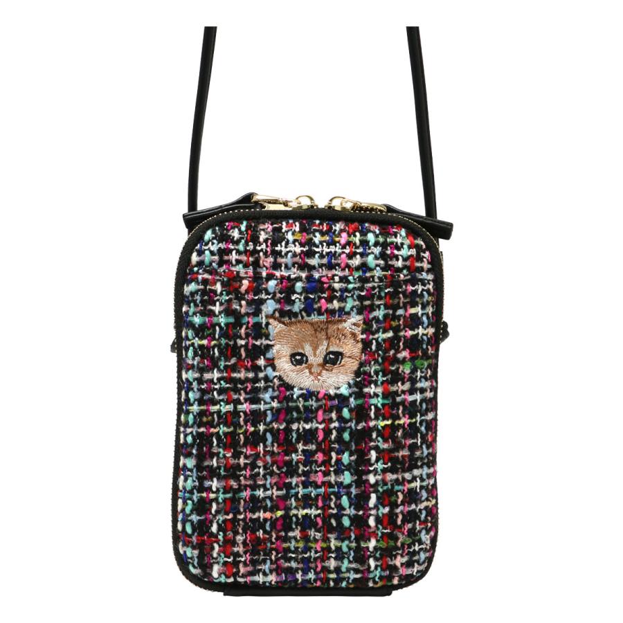 ポールアンドジョーアクセソワ スマホショルダー レディース ツイード PJA-B922 PAUL&JOE ACCESSOIRES | ミニショルダー お財布ポーチ :pja-b922:サックス ...