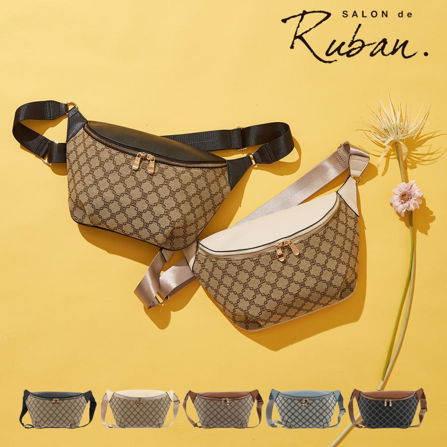 SALON de RUBAN ボディバッグ レディース サロン ド ルヴァンRBB-392 | ショルダーバッグ 総柄 プリント : サックスバーYahoo!店 - 通販 - Yahoo!ショッピング