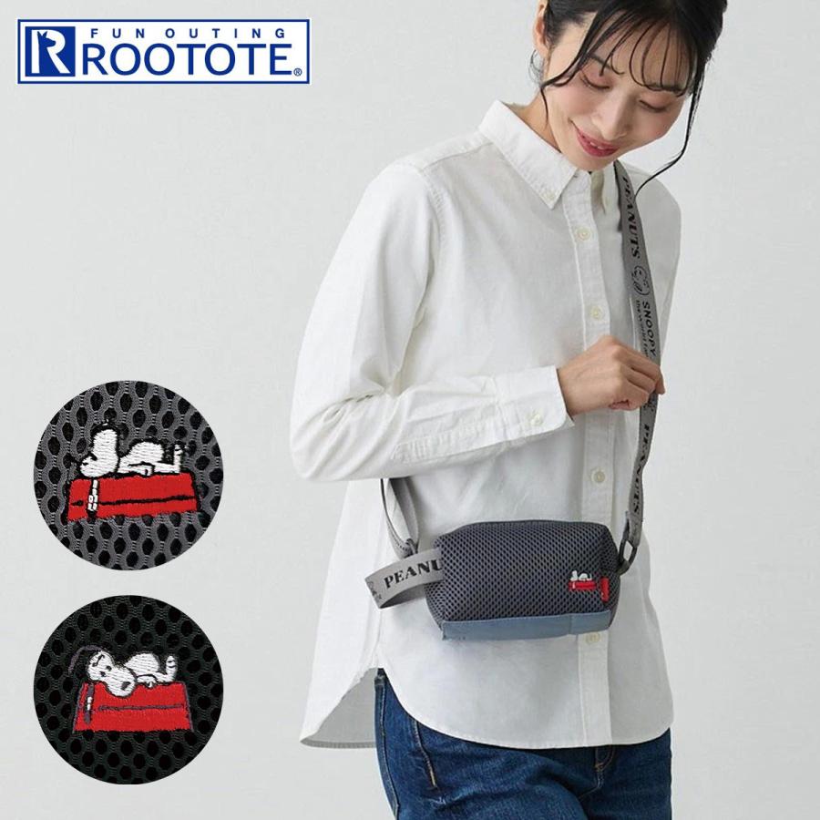 ROOTOTE スヌーピー ピーナッツ ルートート ショルダーバッグ 2WAY ポーチ ミニショルダー レディース 8434 PEANUTS IP.ベビールー.ウエッファ.ピーナッツ-0K ...