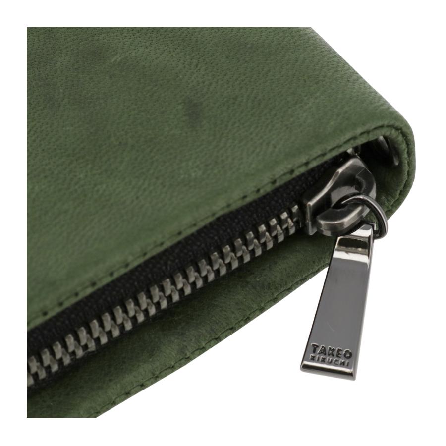 TAKEO KIKUCHI（タケオキクチ） 長財布 ラウンドファスナー 本革