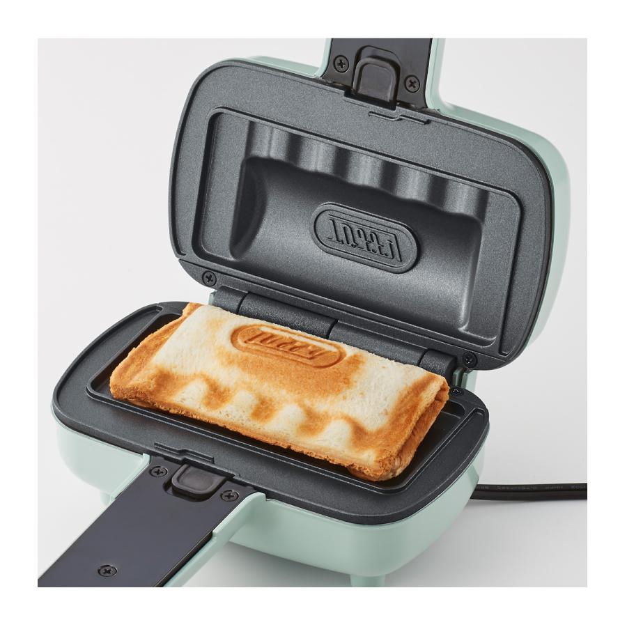 Toffy トフィー ホットサンドメーカー プレート交換式 K-HS5 ハーフホットサンドメーカー シングル 小さめ 食パン 1枚 サンドイッチ ワッフル 1年保証 : サックスバーYahoo ...