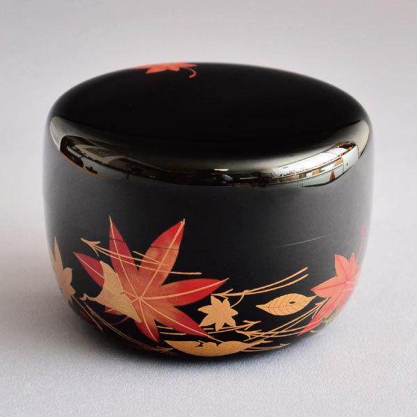 茶道具 棗 筑城筑良作 吹寄せ蒔絵平棗 木製・本漆塗・切合口 茶道具 棗 筑城筑良作 吹寄せ蒔絵平棗 木製・本漆塗・切合口