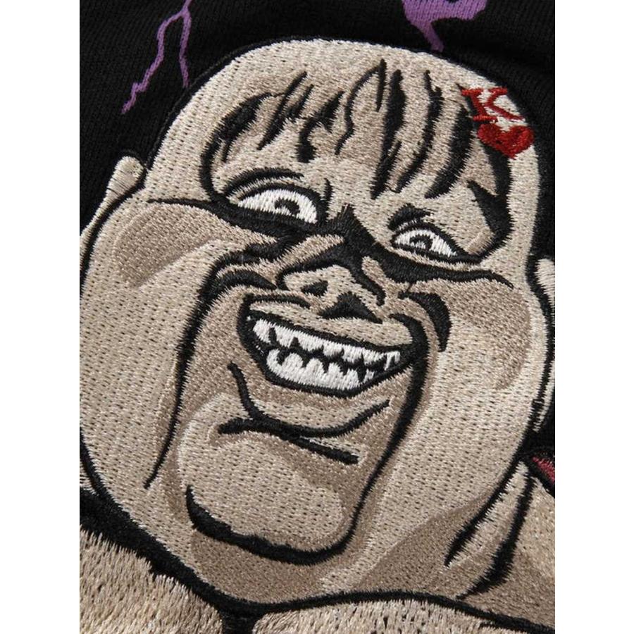 北斗の拳ハート刺繍拳法殺しフルジップパーカー 3L 4L 5L 6L キング