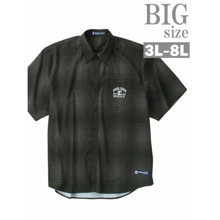 Karl Kani（カールカナイ） チェック半袖シャツ 大きいサイズ メンズ