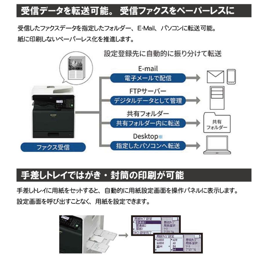 SHARP 【新品】シャープ A3カラーレーザー複合機 DX-20C20 4段給紙モデル 業務用 仕事用 小型 コピー プリンター スキャナー ネットワーク ＜Googleドライブ連携 ...