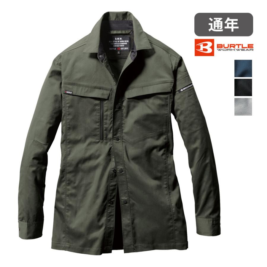 BURTLE 【3L】6215 長袖シャツ バートル ストレッチ 作業着 作業服 SDGs対応 : 作業着netBR - 通販 - Yahoo!ショッピング