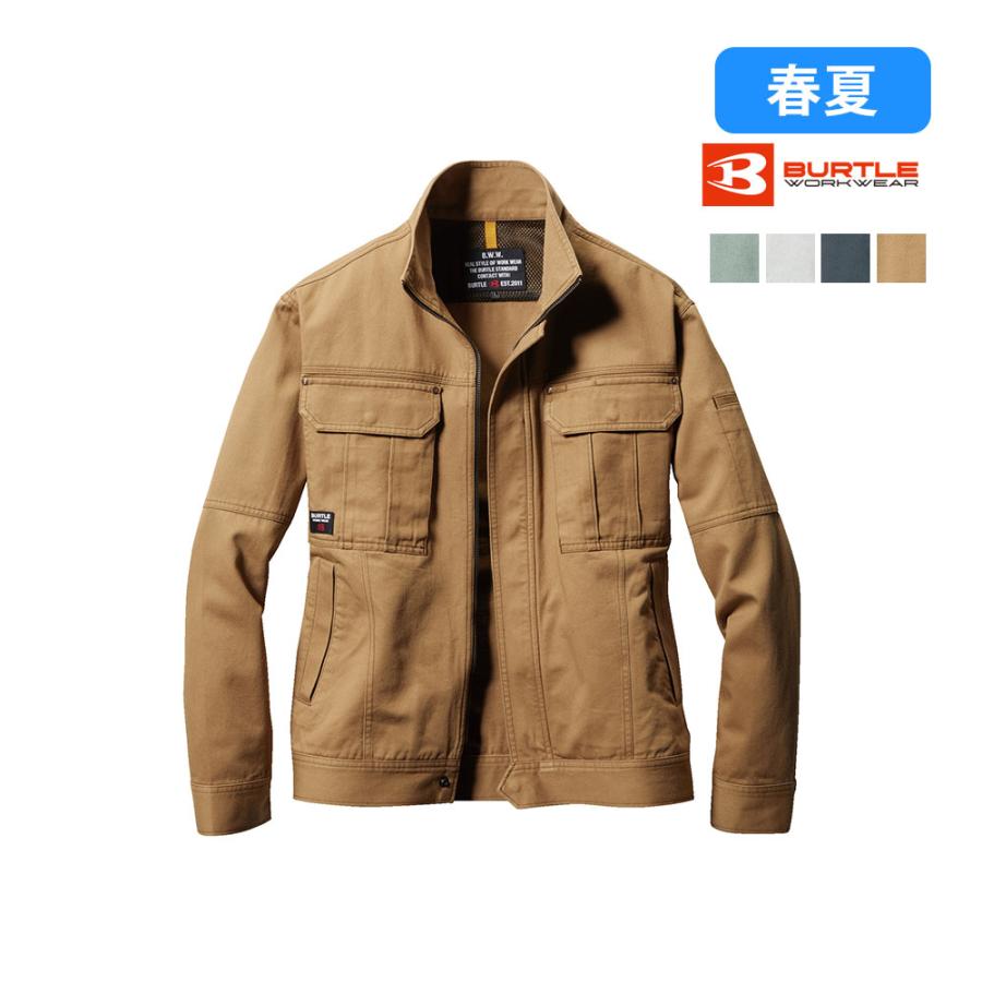 BURTLE 【5L】8091長袖ジャケット バートル 作業着 作業服 ストリート系カジュアル ライトツイル 綿 : 作業着netBR - 通販 - Yahoo!ショッピング
