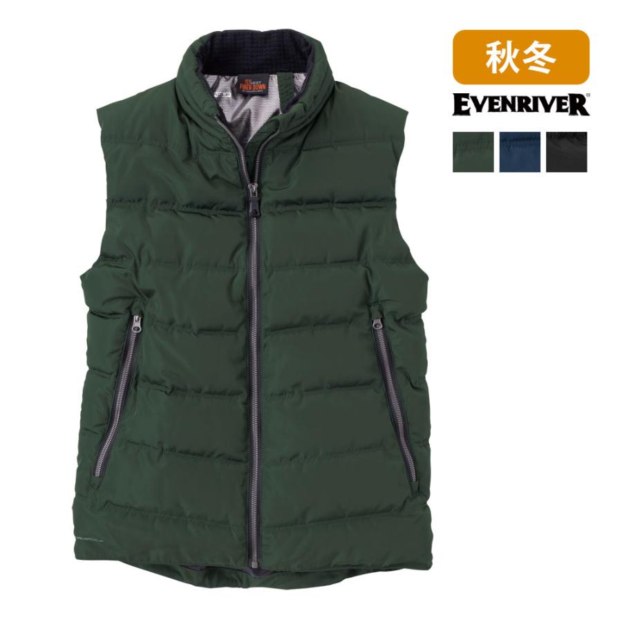 EVENRIVER 【4L】R-195 ファイバーダウンヒートベスト イーブンリバー 数量限定 保温 軽量 防寒 作業服 作業着 : 作業着netBR - 通販 - Yahoo!ショッピング