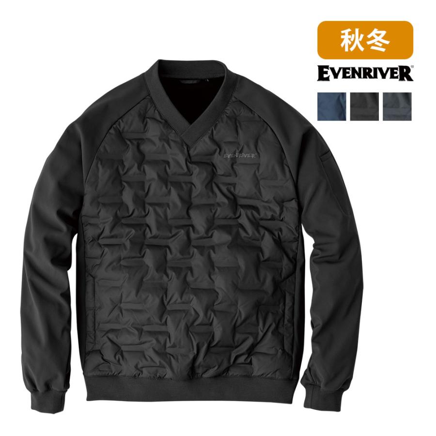 EVENRIVER 【4L】R426 クリンプドVジャケット イーブンリバー 防寒 抗菌 蓄熱 静電気 保温 作業服 作業着 : 作業着netBR - 通販 - Yahoo!ショッピング