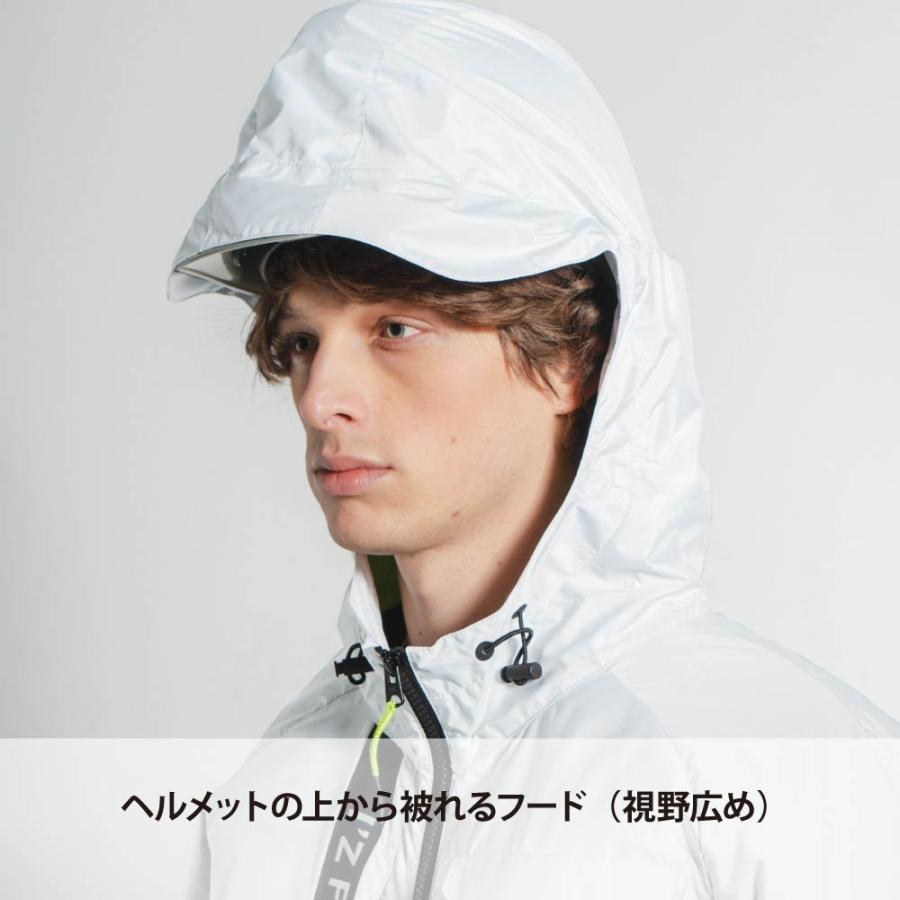 【3L】#10155 遮熱エンボスA.S.スポーティー半袖フーディー アイズフロンティア IZFRONTIER (ファンなし) 熱中症対策 空調作業服 作業着 作業服 春夏作業服 :iz ...