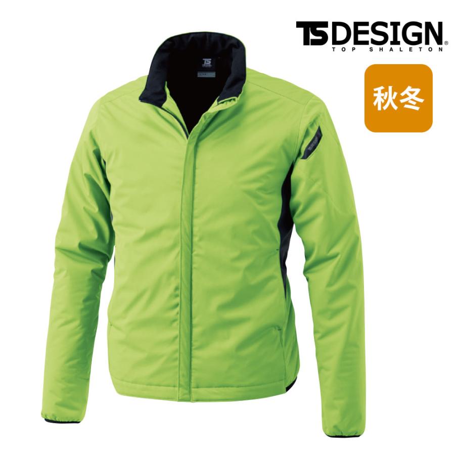 TS DESIGN 【4L】6626 防風ストレッチライトウォームジャケット 軽量 ストレッチ 撥水 保温 防風 帯電防止 反射 防汚 透湿 ブルゾン 長袖 作業服 作業着 : 作業着 ...
