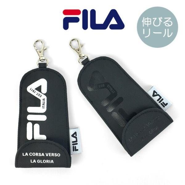 FILA（フィラ） リール付き キーケース キッズ fims-0355 FILA ポリプリントロゴ 鍵入れ 3連 キーフック かっこいい ...