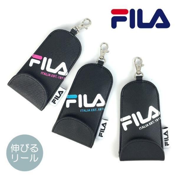 FILA リール付き キーケース キッズ fims-0432 フィラ ポリユニオンロゴ 鍵入れ 3連 キーフック かっこいい おしゃれ 小学生 ...