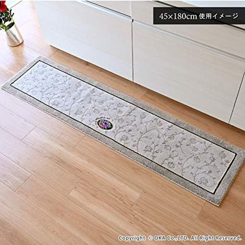 オカ(OKA) シェニールロゼ キッチンマット 約45cm×120cm ベージュ (日本製 吸着 高級ウィルトン) : saikouインテリア・家電ストア - 通販 - Yahoo!ショッピング