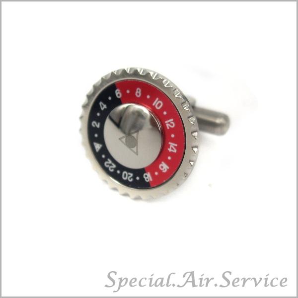 SPEEDOMETER OFFICIAL スピードメーター オフィシャル メンズアパレルアクセサリー カフス シルバー×ブラック×レッド ...