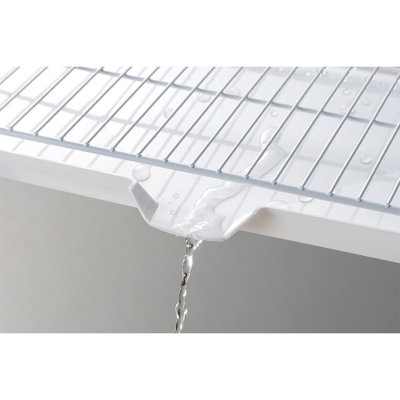 フロウト リバーシブルトレー 皿立て付 RG-0432 水切りラック 水切りかご 一人暮らし シンプル 白 ホワイト 食器 : 4903779604324 : 堺の刃物屋さんこかじ - 通販 ...