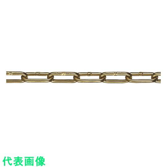 水本機械製作所 アルミカラーチェーン ゴールド AL−5G 長さ・リンク数指定カット 1．1〜2m （品番:AL-5-2C-G ...