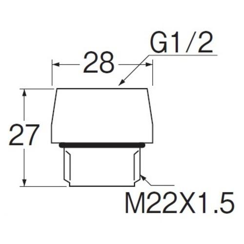 SANEI シャワヘッドアダプター （品番:PT250-7）（注番1668183） : 佐勘金物店ヤフー店 - 通販 - Yahoo!ショッピング