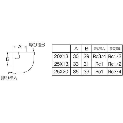 SANEI 砲金異径エルボ （品番:T730-1-25X13）（注番1429051） : 佐勘金物店ヤフー店 - 通販 - Yahoo!ショッピング