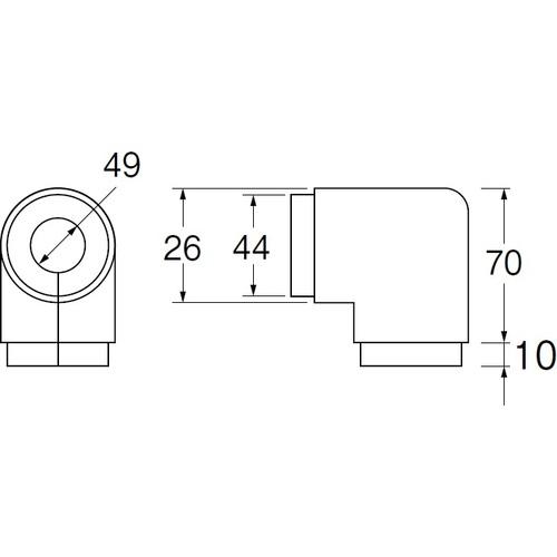 SANEI パイプカバーエルボ （品番:R549-3-16） （注番2040073） : sana4973987870804 : 佐勘金物店ヤフー店 - 通販 - Yahoo!ショッピング