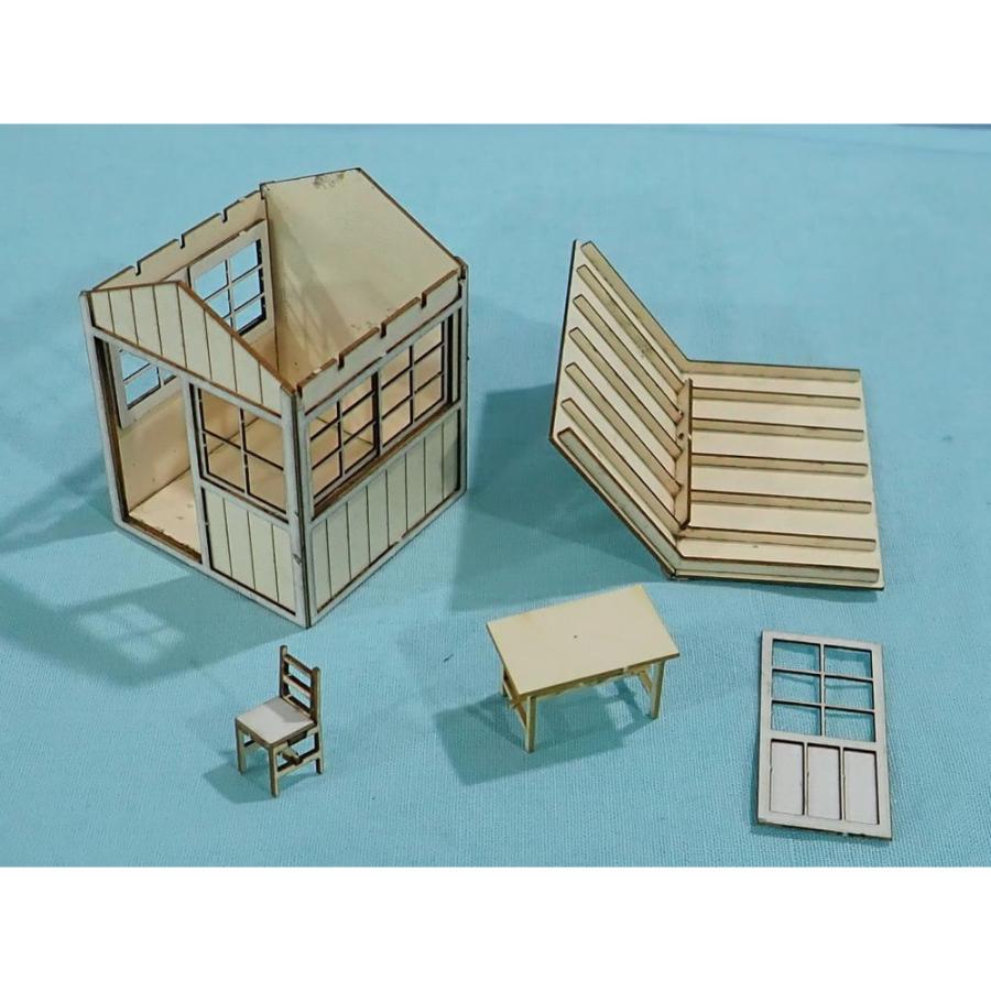 OS-8A 二帖門番小屋 Gatekeeper's Shanty ： からくりラボ 未塗装キット O(1/48) : さかつうヤフー店 - 通販 - Yahoo!ショッピング