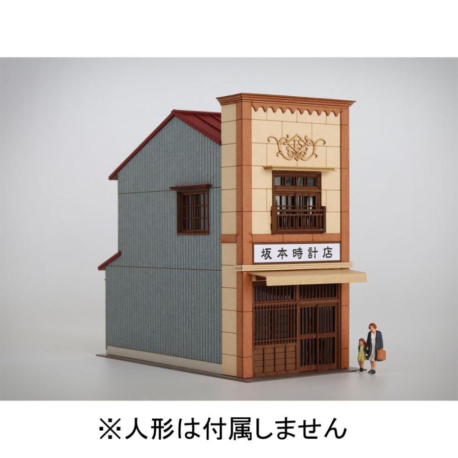 3軒続きの看板建築A カラーVer. ：梅桜堂 HO(1/80) 塗装済みキット ST-003-80C : さかつうヤフー店 - 通販 - Yahoo!ショッピング