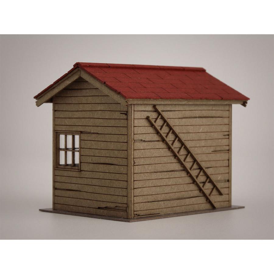 板張りの小屋A カラーVer. ：梅桜堂 HO(1/80) 塗装済みキット ST-013-80C : さかつうヤフー店 - 通販 - Yahoo!ショッピング