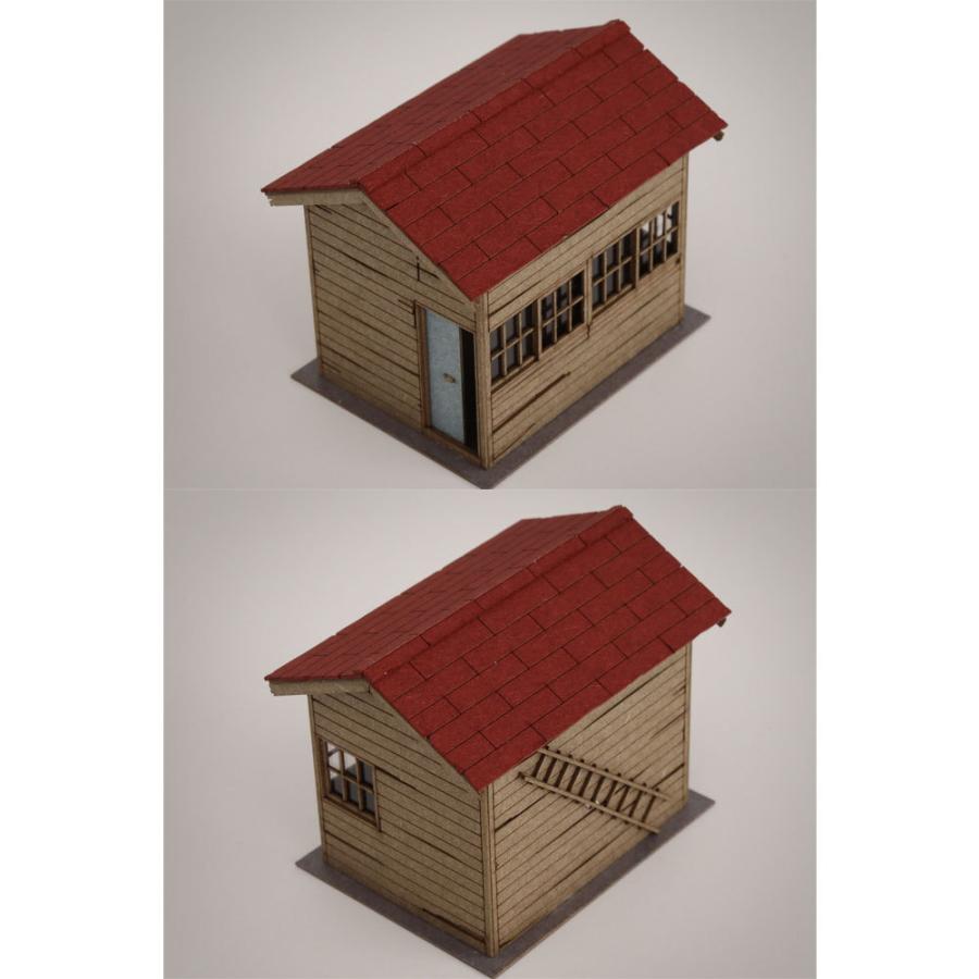 板張りの小屋A カラーVer. ：梅桜堂 HO(1/80) 塗装済みキット ST-013-80C : さかつうヤフー店 - 通販 - Yahoo!ショッピング