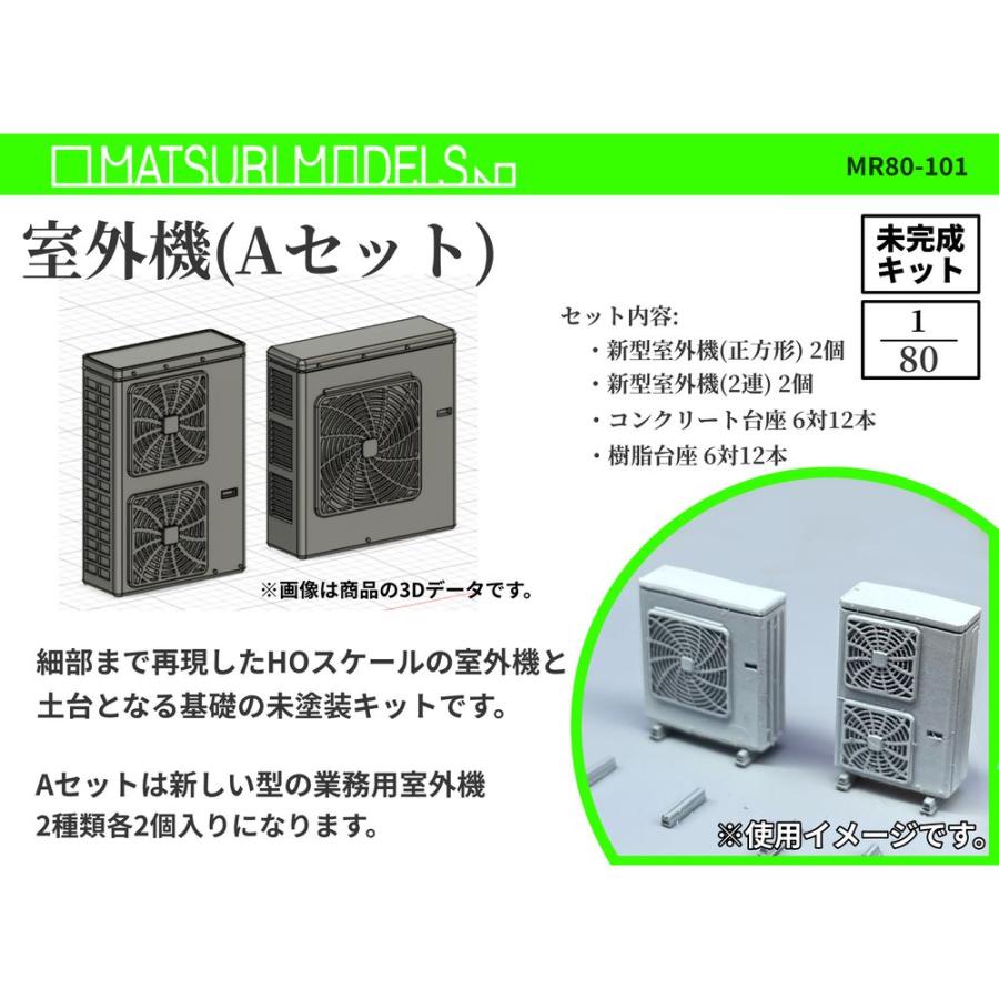 MR80-101 室外機(Aセット) ：MATSURI MODELS 未塗装キット HO(1/80) : さかつうヤフー店 - 通販 ...