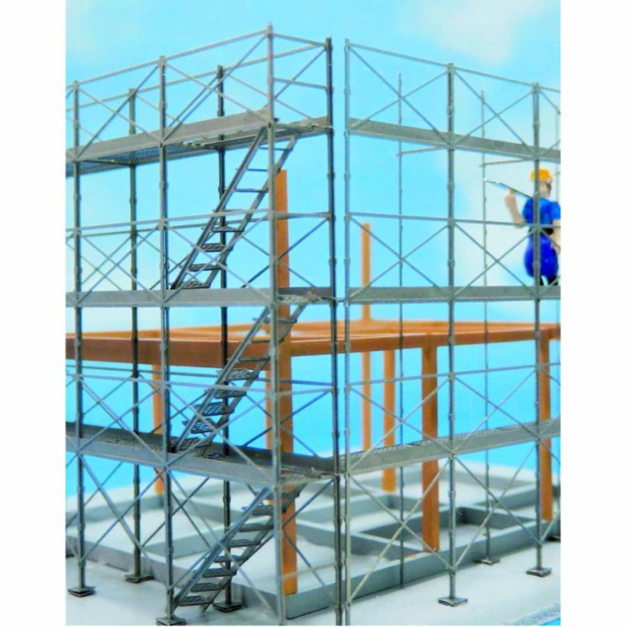 【模型】 クサビ緊結式足場 ※こばる同等品 ：さかつう 未塗装キット N(1/150) 3836 : さかつうヤフー店 - 通販 - Yahoo!ショッピング