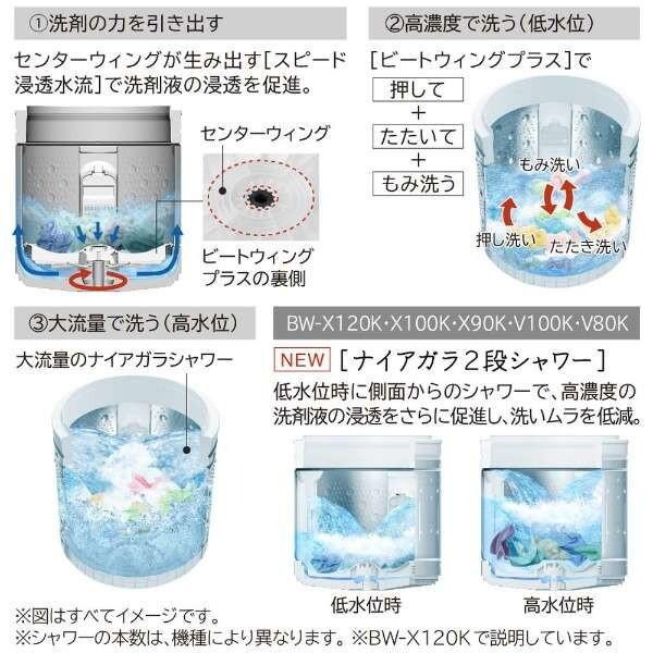 日立 洗濯機 縦型 8kg 全自動洗濯機 ビートウォッシュ BW-V80K(W) ホワイト HITACHI : 総合通販PREMOA Yahoo!店 - 通販 - Yahoo!ショッピング