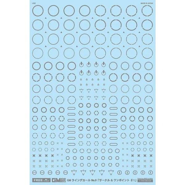 MYK DESIGN GM-646 GM ラインデカール No.9「サークル&ワンポイント #1」グレー : 総合通販PREMOA Yahoo!店 - 通販 - Yahoo!ショッピング