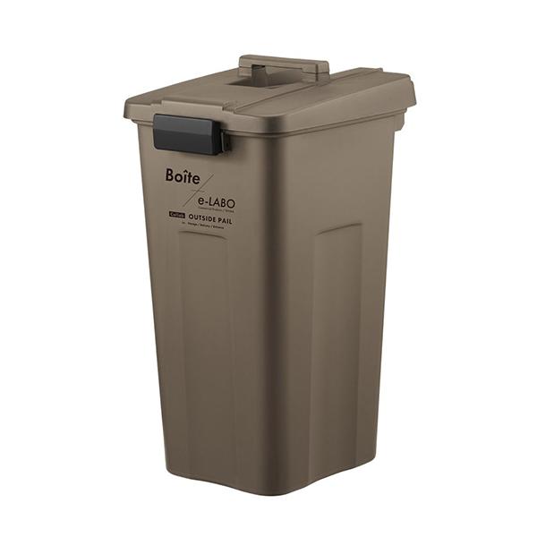 天馬 天馬(Tenma) ELB-TOP45 BR ゴミ箱 フタ付き 45L 屋外 ワンタッチ開閉 ブラウン 幅32×奥行40×高さ65cm Boite e-LABO タッチオープンペール ...