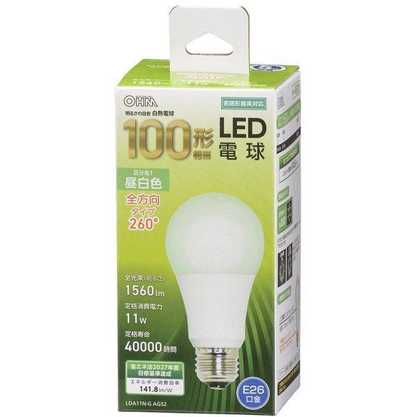 OHM オーム電機 LDA11N-G AG52 LED電球 E26 100形相当 昼白色 : 総合通販PREMOA Yahoo!店 - 通販 - Yahoo!ショッピング