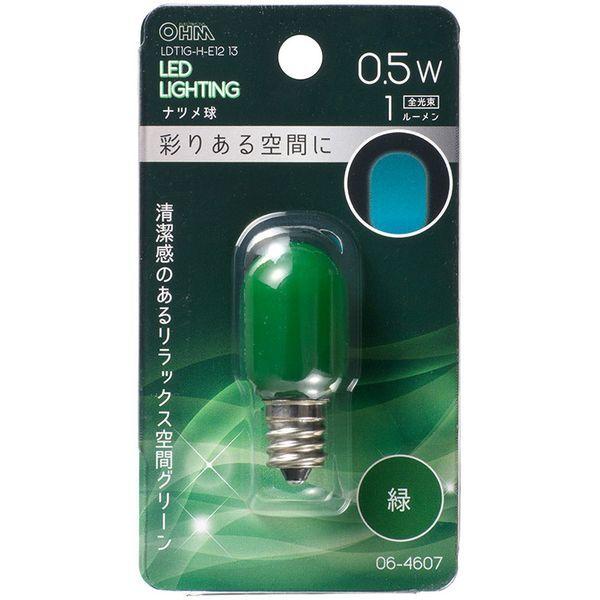 OHM オーム電機 LDT1G-H-E12 13 LEDナツメ球 装飾用 T20/E12/0.5W/1lm/緑色 : 総合通販PREMOA Yahoo!店 - 通販 - Yahoo!ショッピング