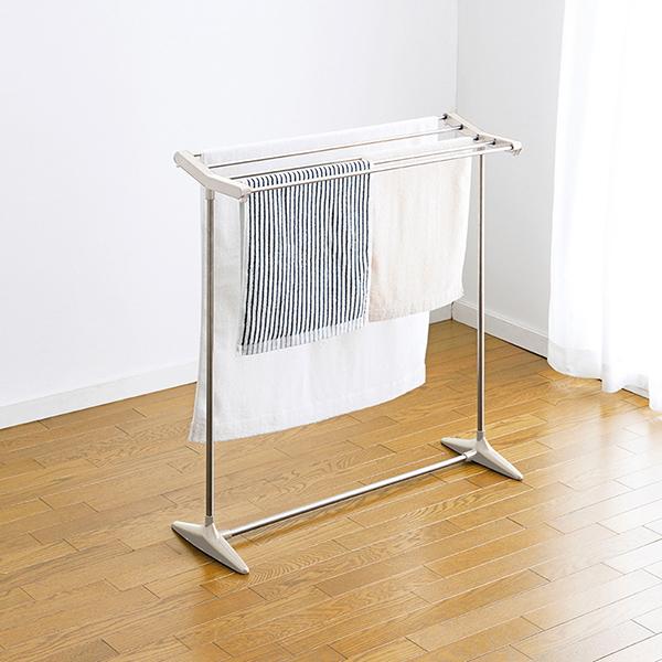 ベストコ NY-281 ステンレス タオル掛け タオルスタンド ワイド バスタオル5枚 幅83×奥行30×高さ84cm ライトグレー : 4975970259955 : 総合通販PREMOA ...