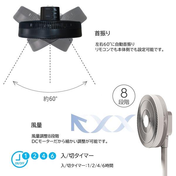 KOIZUMI 扇風機 DCモーター 風量8段階 首振り リビング扇風機 コイズミ KLF30243W ホワイト : 総合通販PREMOA Yahoo!店 - 通販 - Yahoo!ショッピング