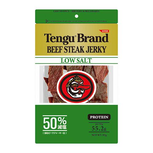 テングビーフジャーキー 50％減塩 93g Tengu Brand BEEF STEAK JERKY おつまみ ポスト投函 ゆうパケ 虎S ...