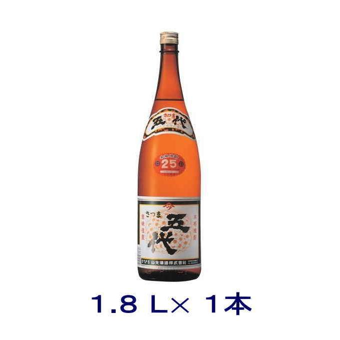 [芋焼酎]送料無料※ 25度 さつま五代 1．8L瓶 1本 （1800ml）山元酒造 : 25-satumagodai-1800-1som : リカー問屋マキノ - 通販 - Yahoo!ショッピング