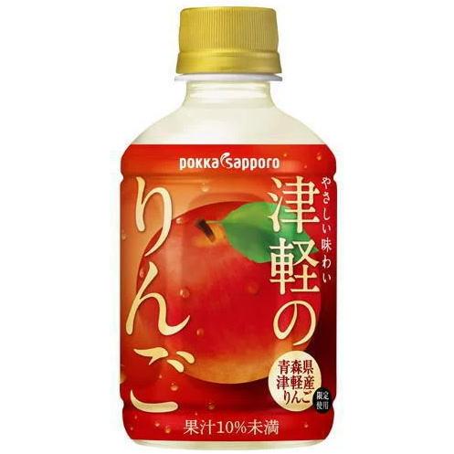 pokka sapporo [飲料]3ケースまで同梱可 津軽のりんご 280mlPET 1ケース24本入り （280ml 300 りんご・アップル sapporo）ポッカサッポロ : リカー ...