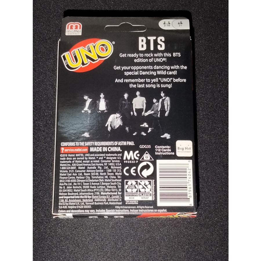 MATTEL ウノ UNO カードゲーム BTS スペシャル ルール カード GDG35 : さきみやストア - 通販 - Yahoo!ショッピング