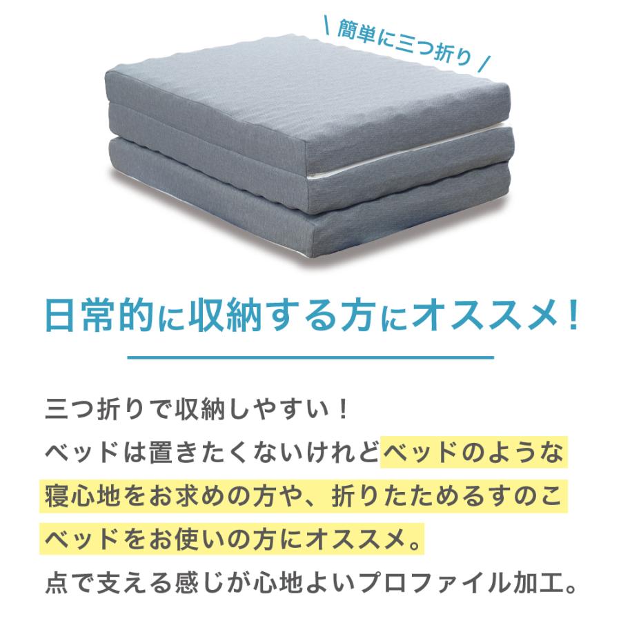 HK20−1003 2つの寝心地三つ折りマットレス 10cm シングル : hk20-1003s : SAKODAオンラインYahoo!ショッピング店 - 通販 - Yahoo!ショッピング