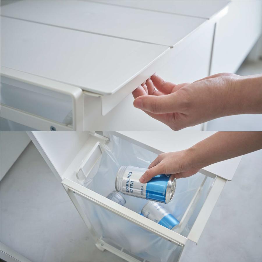 tower 蓋付き目隠し分別ダストワゴン 3分別 5977 ホワイト 5978 ブラック 分別 キッチン ごみ箱 山崎実業 タワー : SAKODAオンラインYahoo!ショッピング店 ...