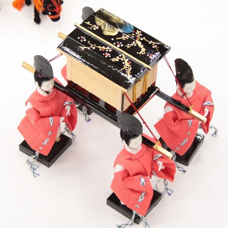 アウトレット品 雛人形立仕丁六人 人形セット 芥子 赤シャ 御所車・御籠セット 22a-ya-1567 : 22a-ya-1567 : さくらソレイユ - 通販 - Yahoo!ショッピング