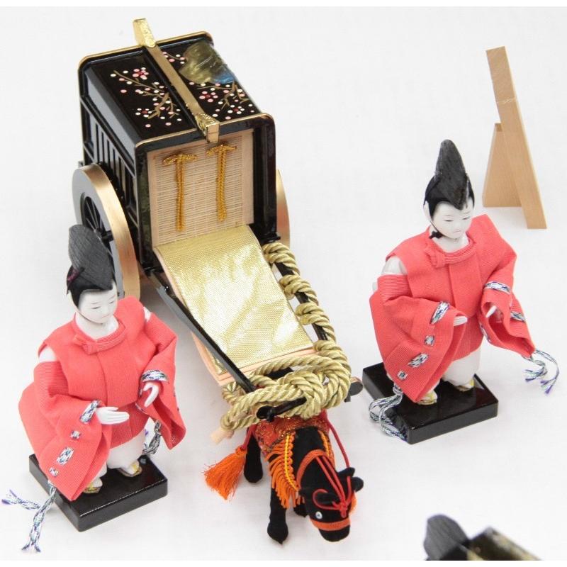 アウトレット品 雛人形立仕丁六人 人形セット 芥子 赤シャ 御所車・御籠セット 22a-ya-1567 : 22a-ya-1567 : さくらソレイユ - 通販 - Yahoo!ショッピング