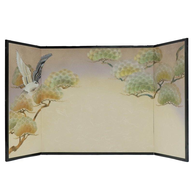 アウトレット品 屏風 屏風のみ 20号 三曲屏風 DK-520 本装松鷹MD 23a-ya-0365 :23a-ya-0365:さくらソレイユ - 通販 - Yahoo!ショッピング