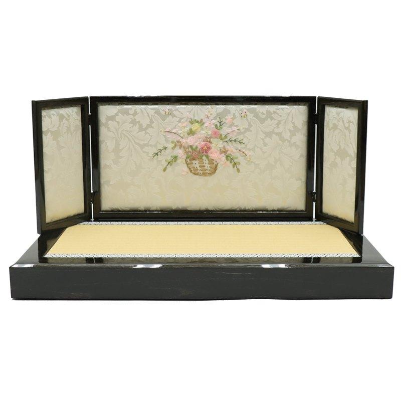 アウトレット品 雛人形 屏風台 台屏風セット 28号 326403-25 時代塗 竜鬣畳台 23a-ya-0567 : 23a-ya-0567 ...