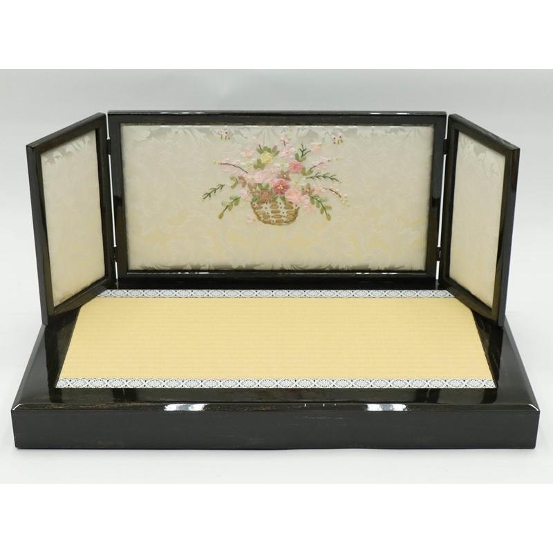 アウトレット品 雛人形 屏風台 台屏風セット 28号 326403-25 時代塗 竜鬣畳台 23a-ya-0567 : 23a-ya-0567 ...