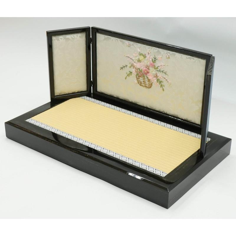 アウトレット品 雛人形 屏風台 台屏風セット 28号 326403-25 時代塗 竜鬣畳台 23a-ya-0567 :23a-ya-0567 ...